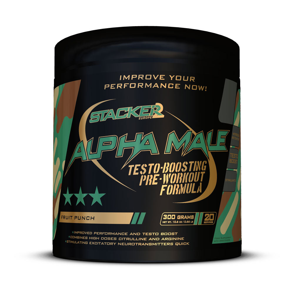 (New) Alpha Male - Stacker 2 ★ 300 grams (20 servings)•Pre Workout ...